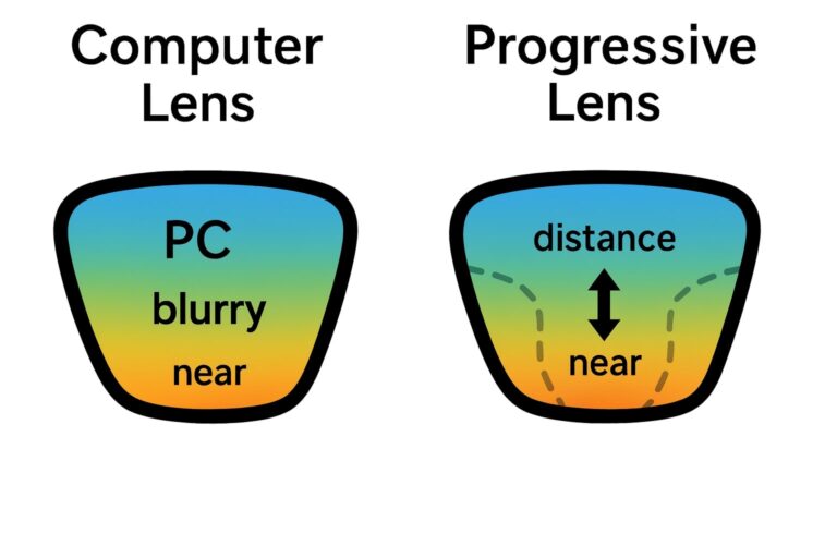 Computer Glasses vs. Progressive Glasses